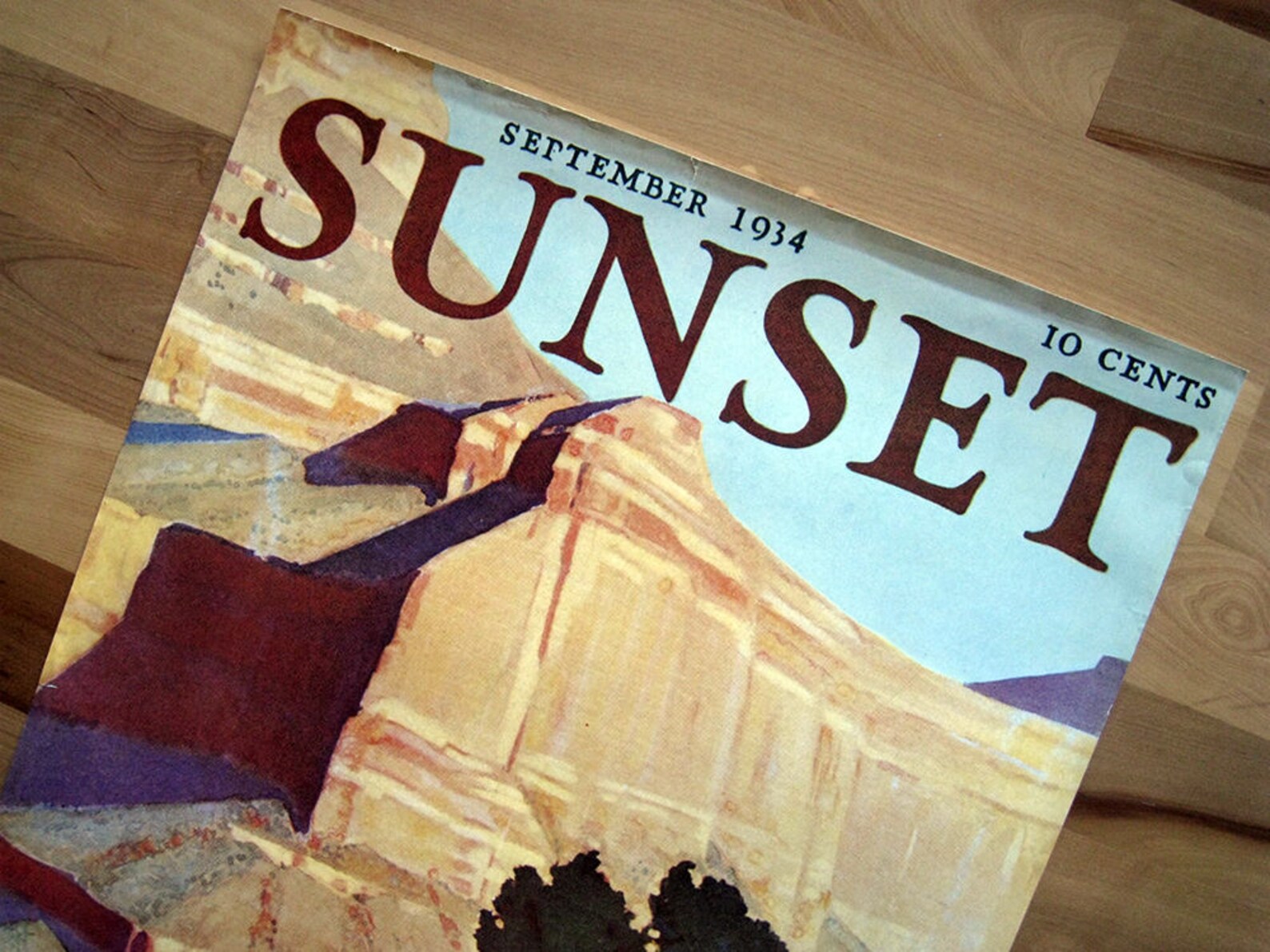 Sunset Magazine Large Paper Poster, September 1934, New Old Stock ...