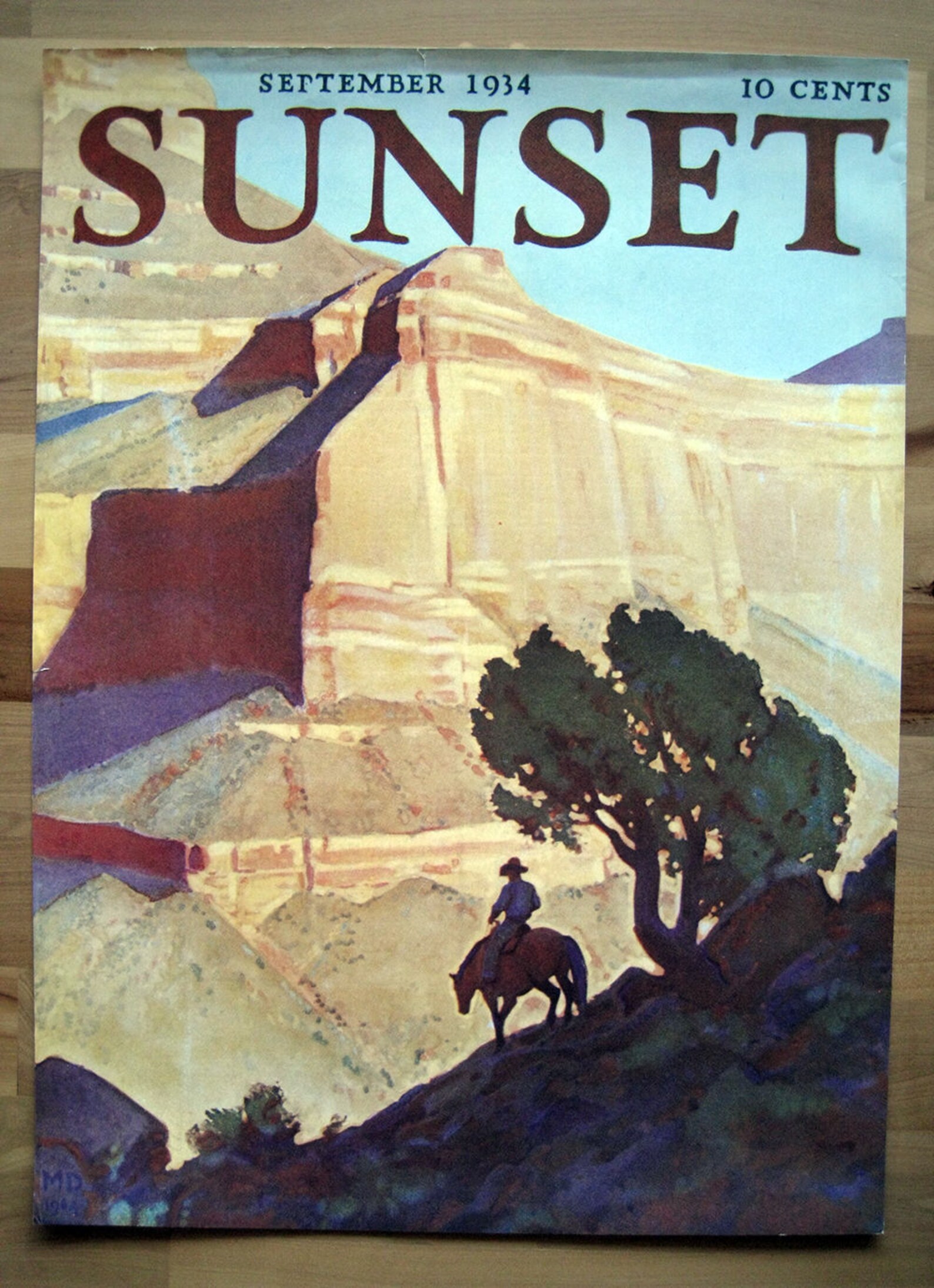 Sunset Magazine Large Paper Poster, September 1934, New Old Stock ...