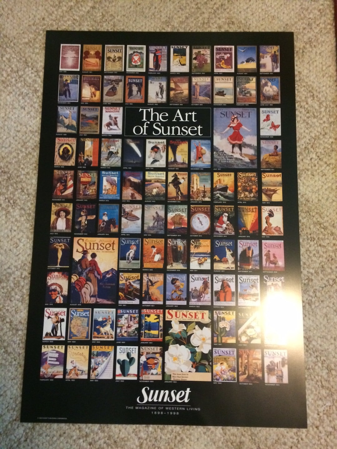 Sunset Magazine's "art of Sunset" Poster From 1998, a Compilation of ...