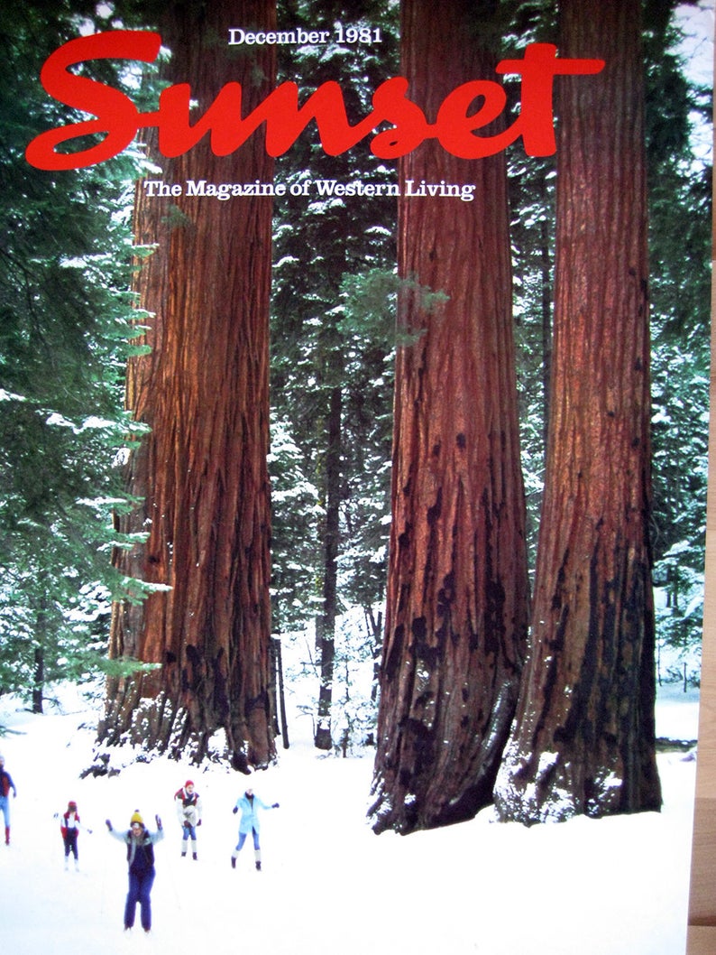 Sunset Magazine Large Paper Poster, December 81, New Old Stock, - Etsy