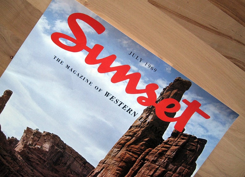Sunset Magazine Large Paper Poster, July 1969, New Old Stock, - Etsy