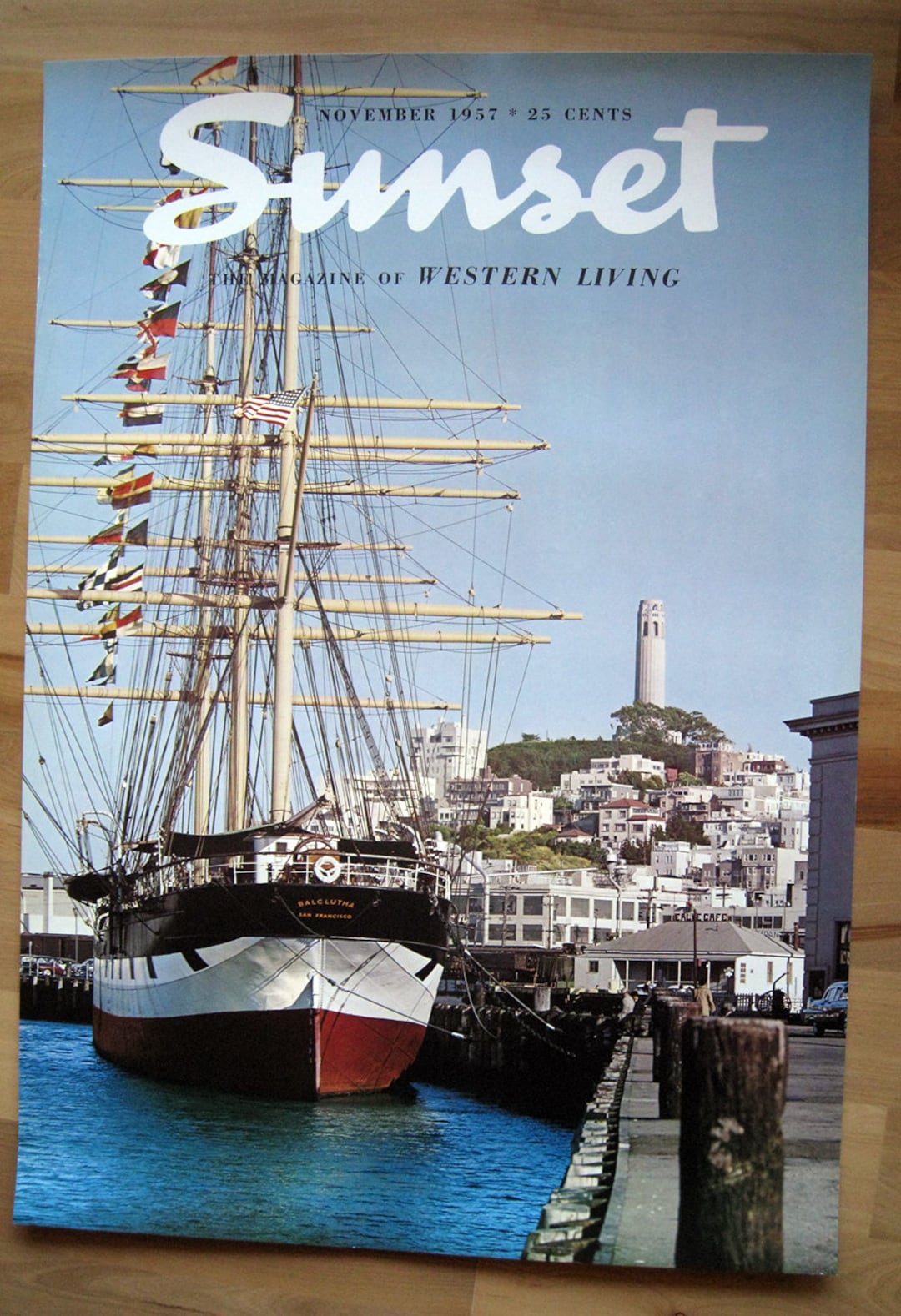 Sunset Magazine Large Paper Poster, Balclutha, November 1957, New Old ...