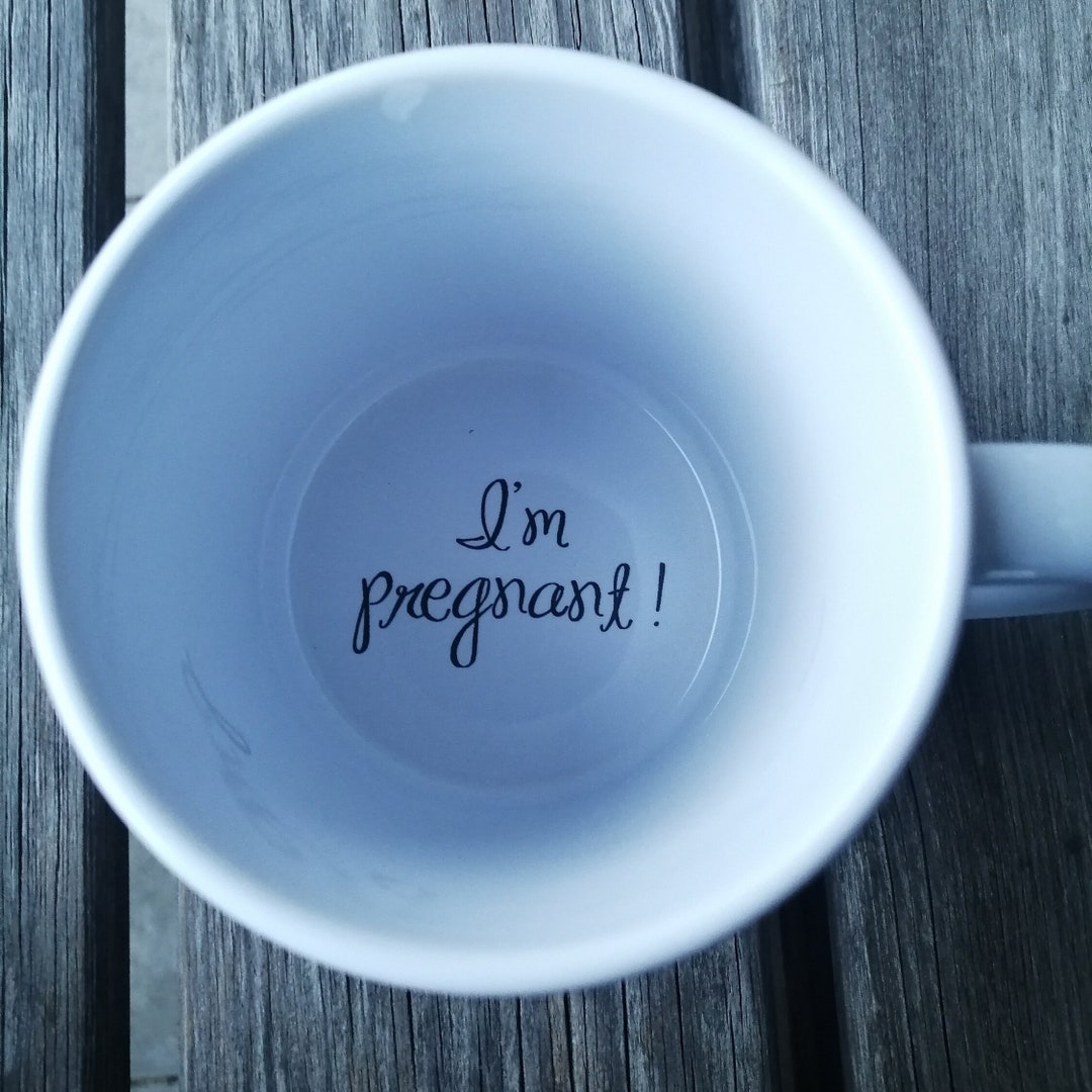 I'm Pregnant Coffee Mug, Pregnancy Reveal, Pregnancy Announcement ...