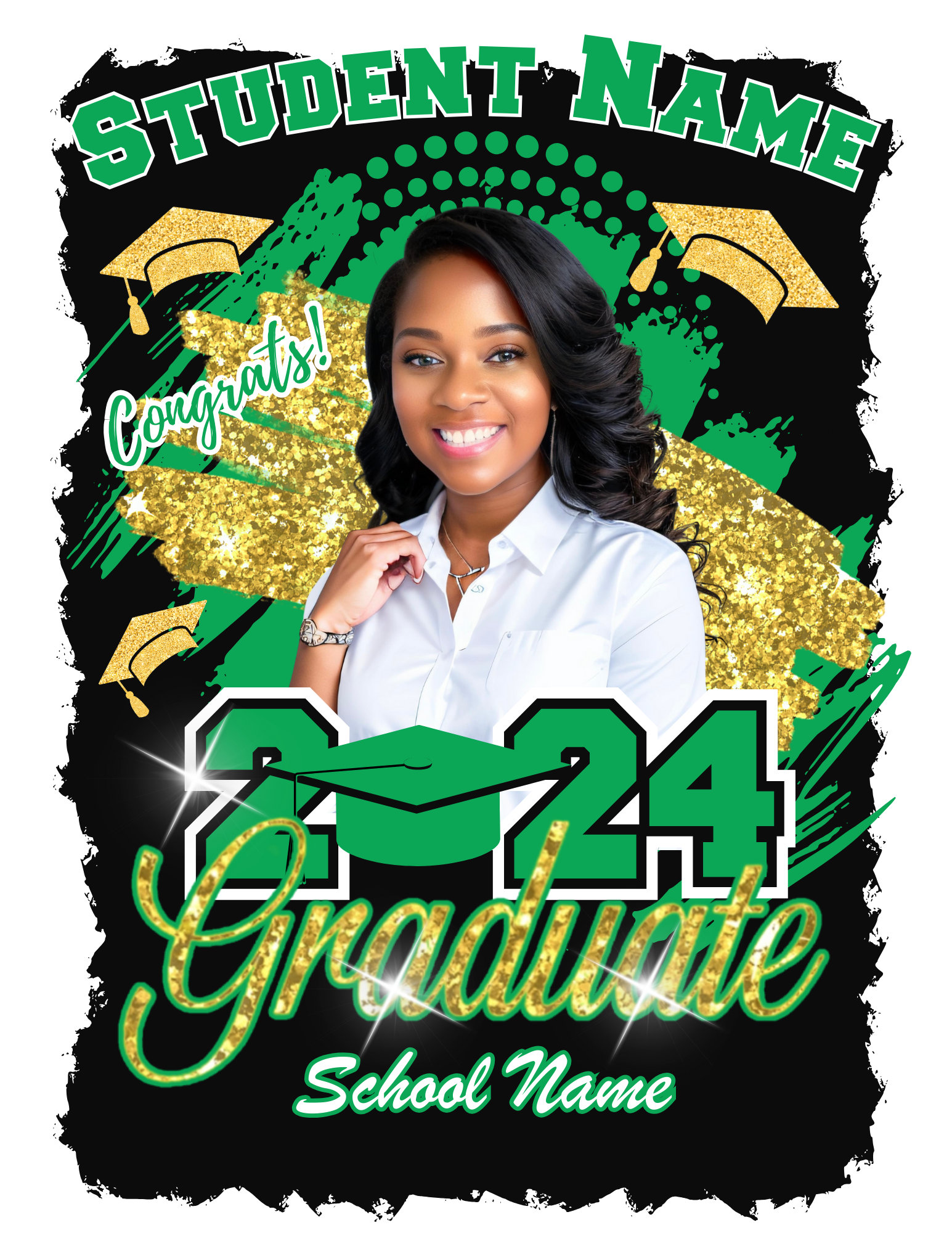 2024 Graduation Template, 2024 Graduation Shirt Template, Canva ...