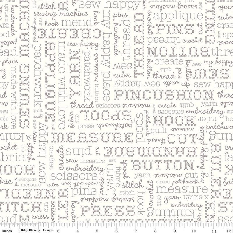 Low Volume Word Fabric - Etsy