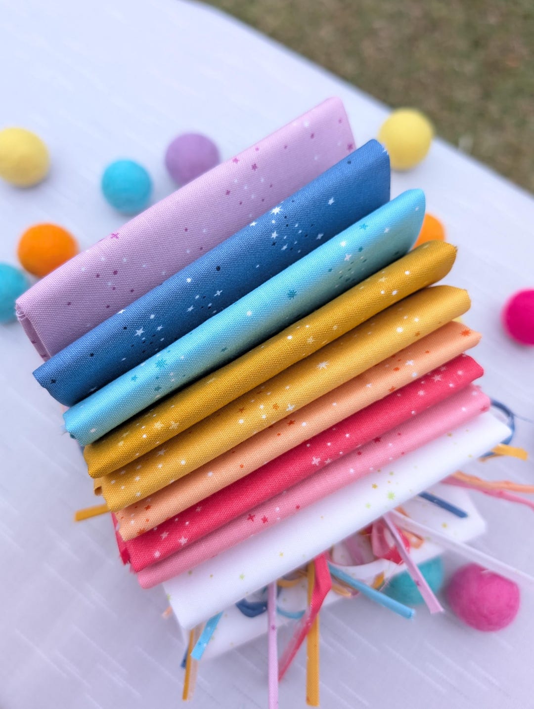 Starlight Sherbet Fabric Bundle by Fran Gulick of Cotton and Joy; 9 ...