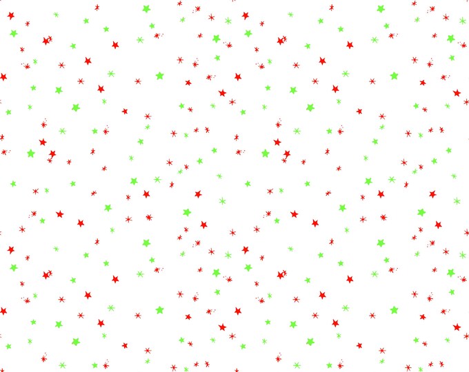 Jingle Bells - Red Green Sprinkles on White by Lindsay Wilkes for Riley ...