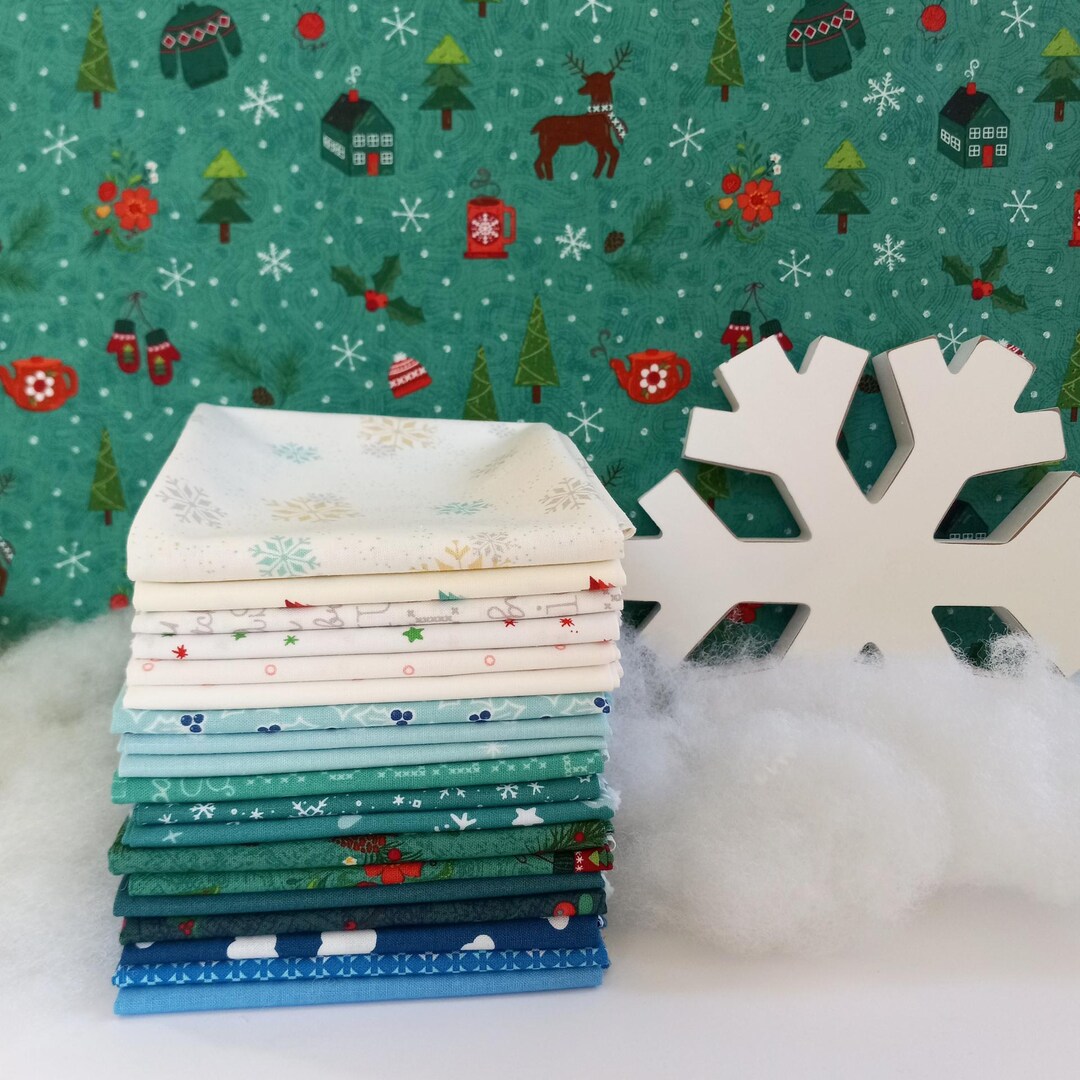 Quilt Kit for a Scrappy Blue Snowflake Quilt by Modern Handcraft ...