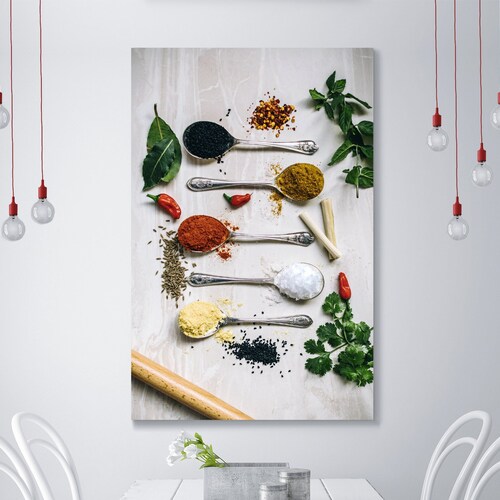 Spices Dining Room Wall Art Decor Restaurant Art Kitchen Art | Etsy