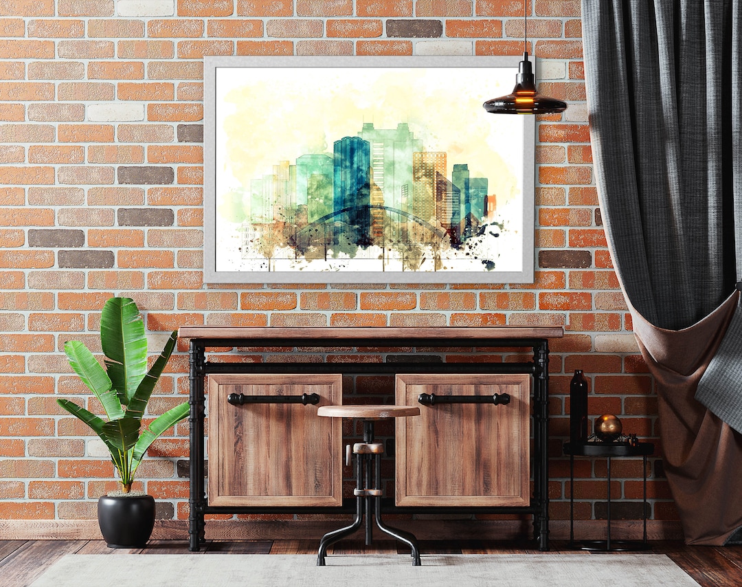 Edmonton Watercolor Art, Edmonton Poster Print, Edmonton City Print ...