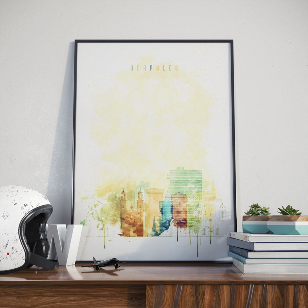 Acapulco Print City, Acapulco Wall Art, Acapulco Decor for Wall ...