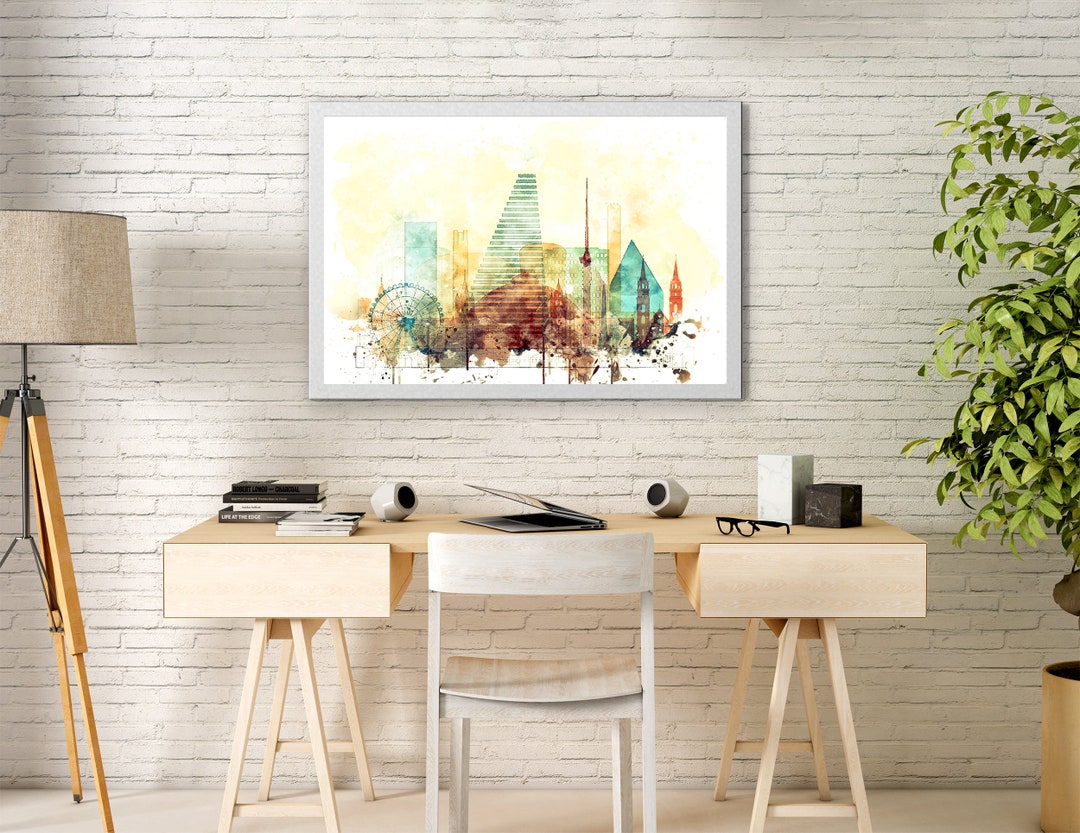 Basel City Print Art, Basel Watercolor Poster, Basel Poster, Basel ...