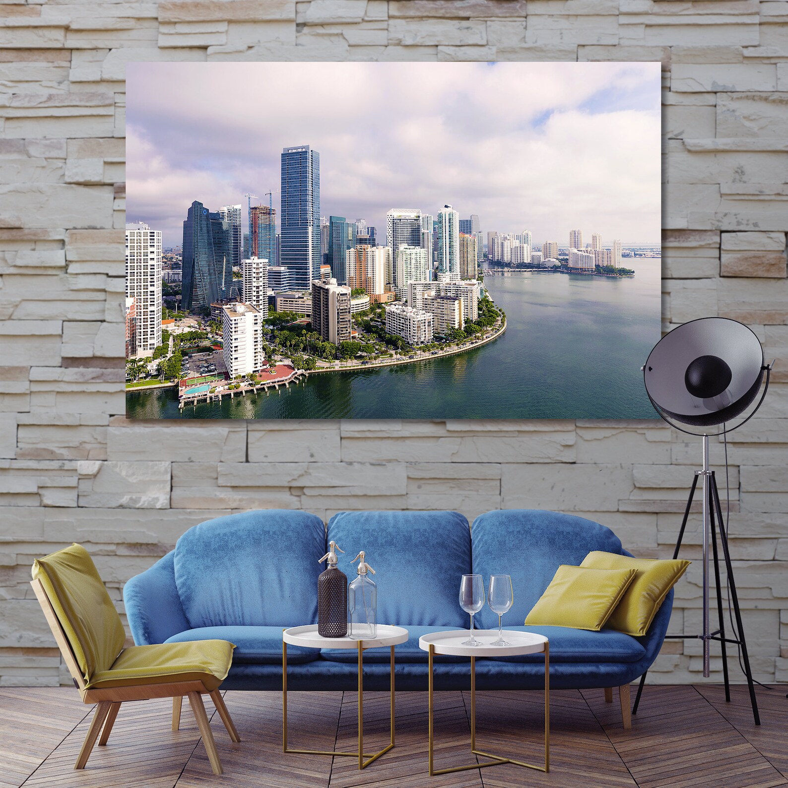 Miami Modern Wall Decorations Florida Pictures for Wall | Etsy