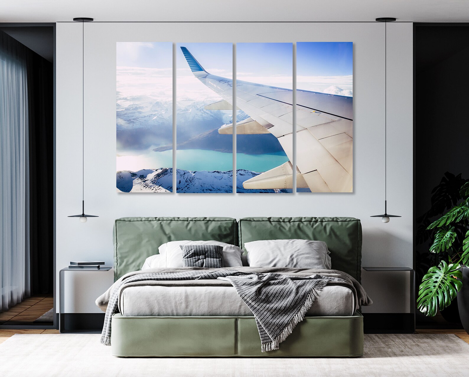 Airplane Canvas Set, Airplane Wall Decor on Canvas for Home & Office ...