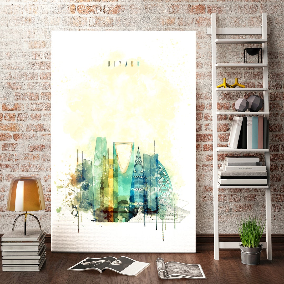 Riyadh Canvas Prints Art, Saudi Arabia Pictures for Living Room, Riyadh ...