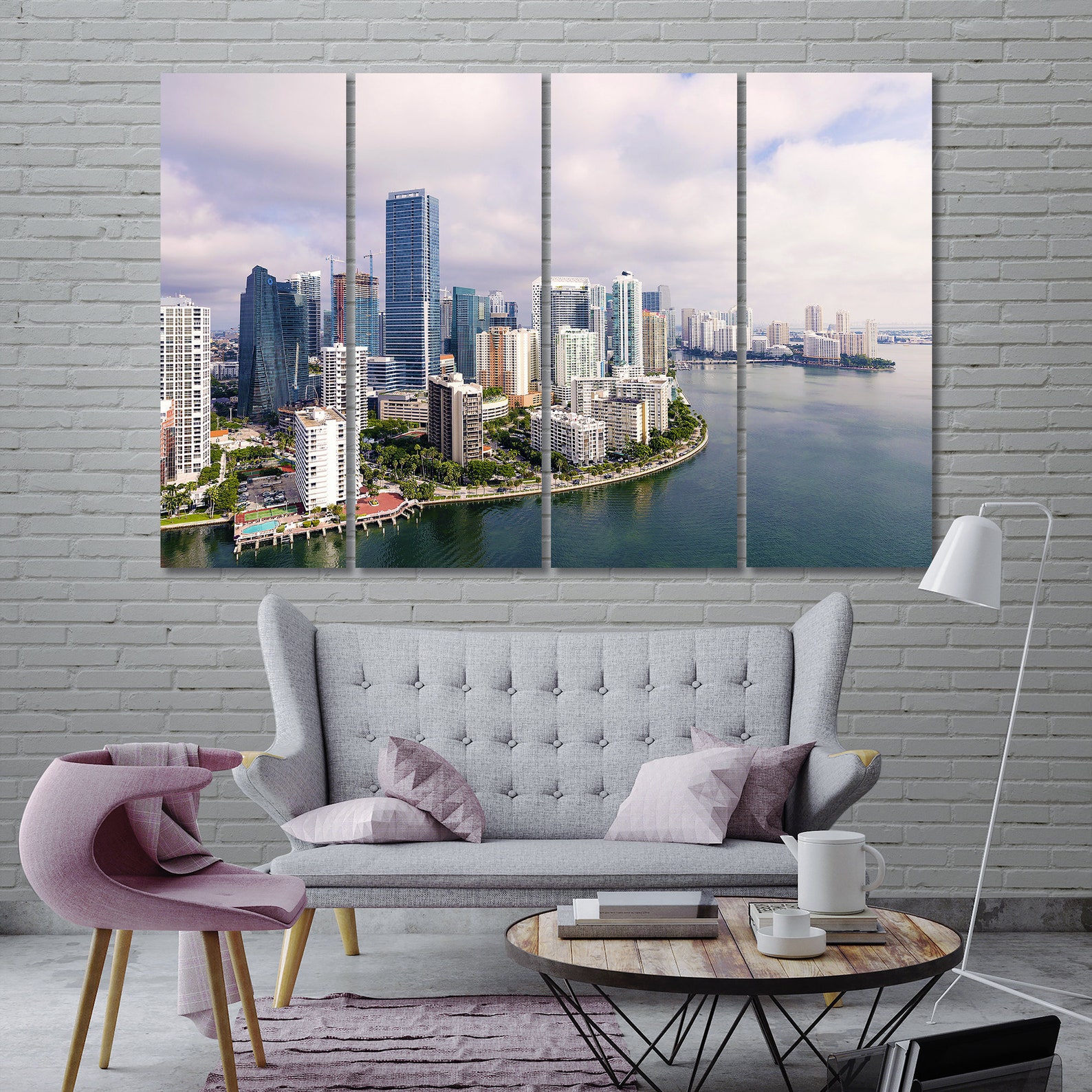 Miami Modern Wall Decorations Florida Pictures for Wall | Etsy
