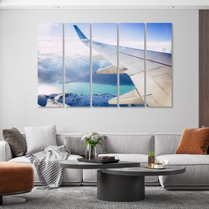 Airplane Canvas Set, Airplane Wall Decor on Canvas for Home & Office ...