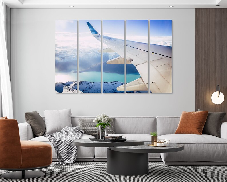 Airplane Canvas Set Airplane Wall Decor on Canvas for Home & - Etsy
