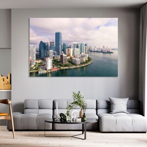 Miami Modern Wall Decorations, Florida Pictures for Wall, Miami Print ...