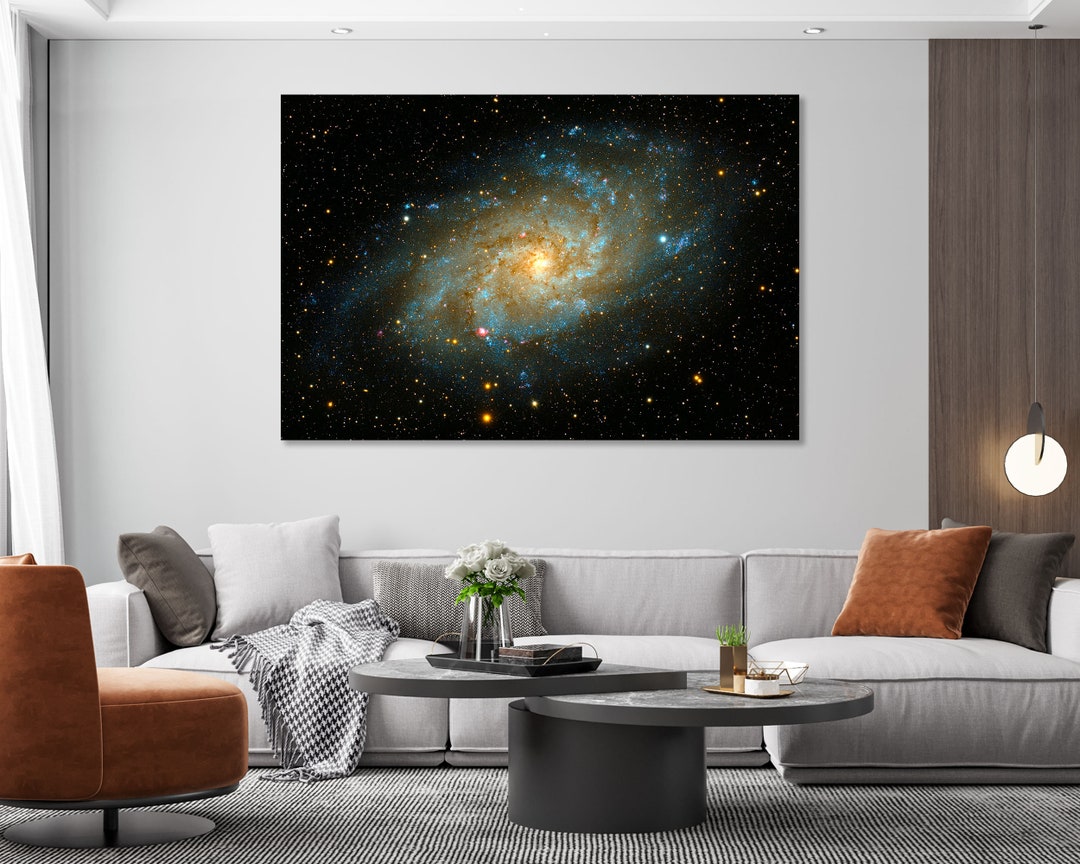 Space Art for Wall, Night Sky Decor for Wall, Galaxy Print on Canvas ...