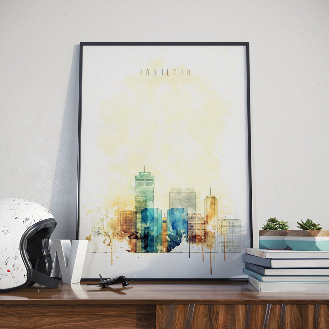 Hamilton Wall Art, Hamilton Poster Print, Hamilton Watercolor Poster ...