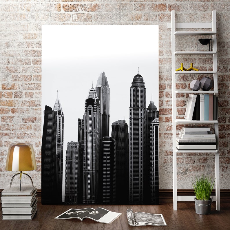 Houses in Dubai Large Framed Wall Art United Arab Emirates | Etsy