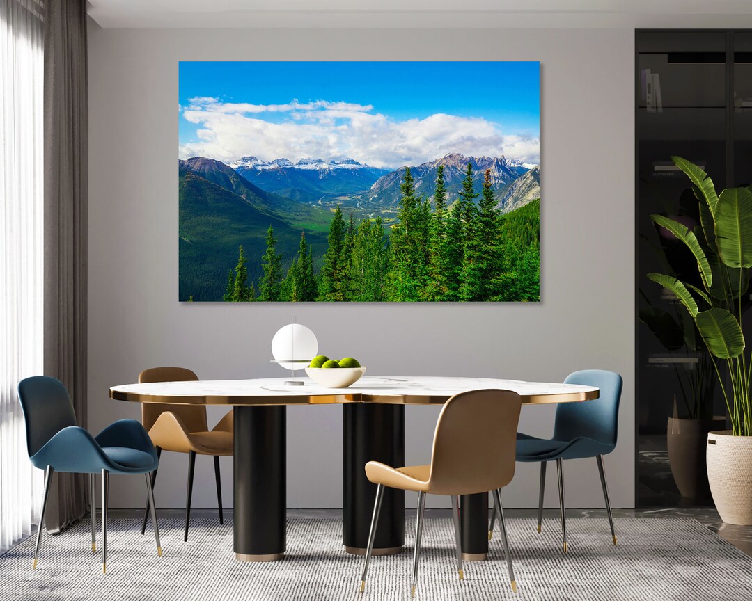 Banff National Park Print on Canvas, Banff Wall Art, Banff Home Decor ...
