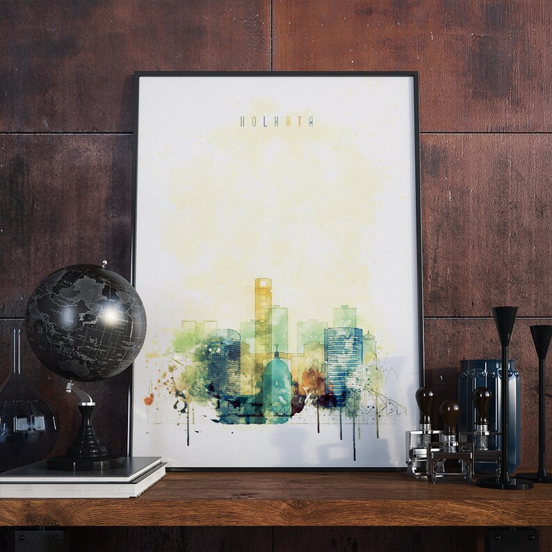 Kolkata Watercolor Print Kolkata Painting Art Kolkata Poster - Etsy