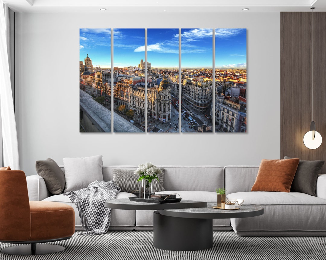 Madrid Large Wall Art Canvas, Spain Decoration Wall, Madrid Wall Decor ...
