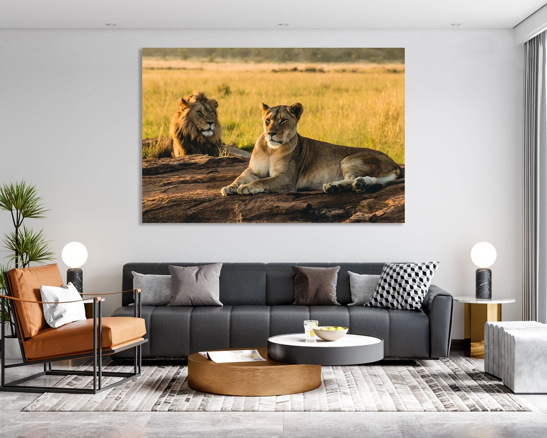 Lion Pictures for the Wall, Lion's Decor for Interior, Lion Original ...