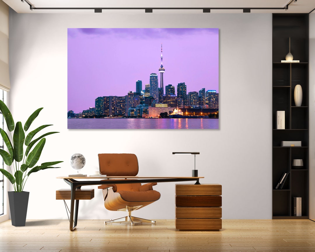 Toronto Cityscape Print Art, Canada Art for Wall, Toronto Painting on ...