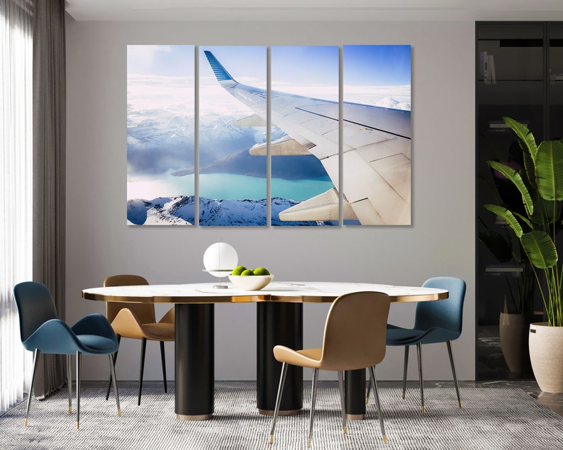 Airplane Canvas Set, Airplane Wall Decor on Canvas for Home & Office ...