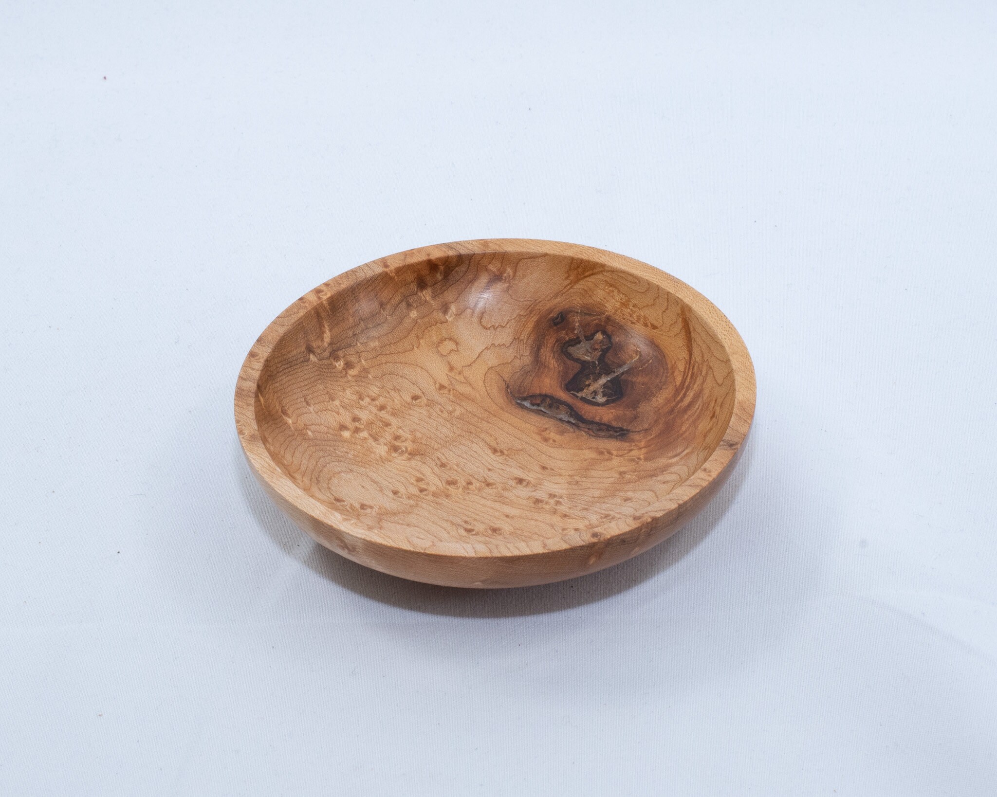 Bark Pocket Figured Bird's Eye Maple Jewelry Bowl-catenary Profile ...