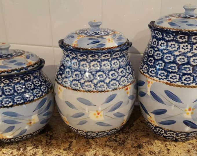 Temptations Canister Set Blue - Etsy