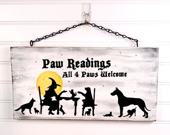 Paw Readings Sign - Etsy