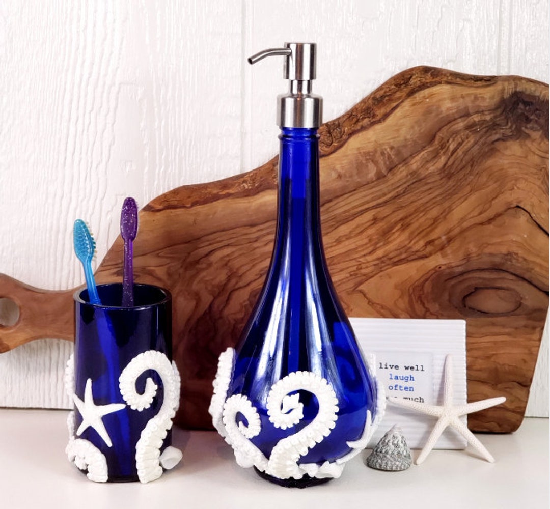 Ghost Octopus Hand Soap Dispenser Royal Blue Soap Dispenser Ghost ...