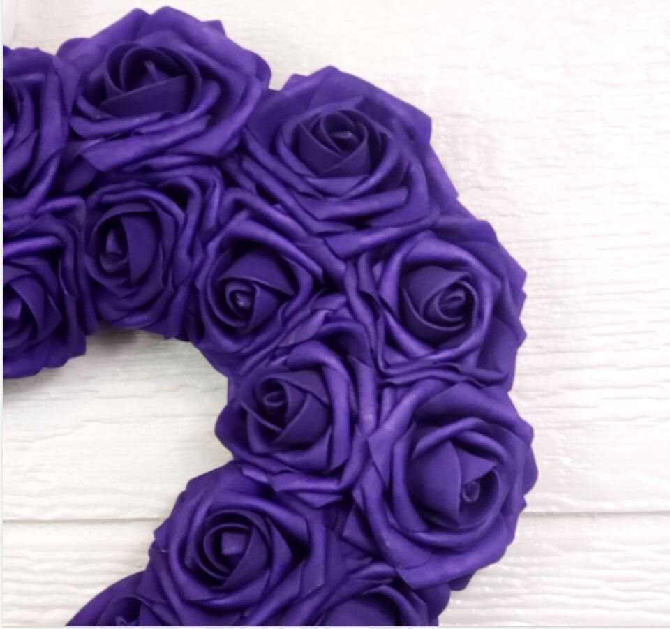 In Loving Memory Purple Heart Recipient Purple Rose Memorial | Etsy