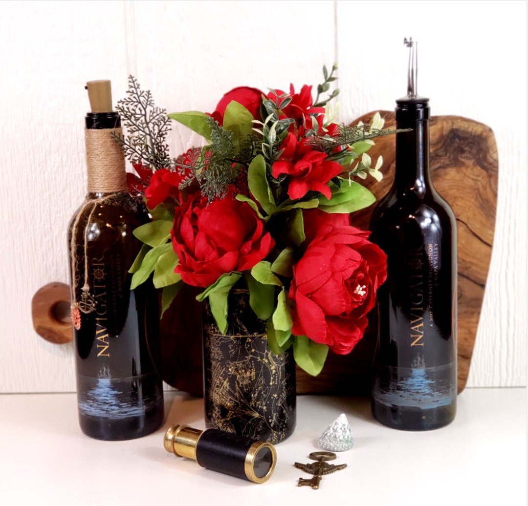 Navigator Up-cycled Napa Valley Wine Bottle Light Nautical Themed ...