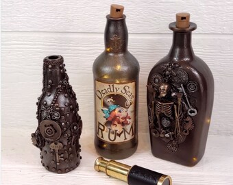 Pirate Rum Bottle - Etsy