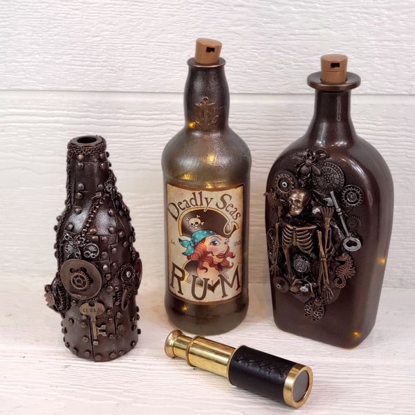 Pirate Rum Bottle - Etsy