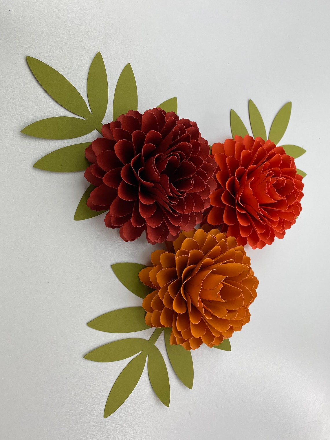 Mini Marigold Template Paper Flower Small/medium/large PNG SVG | Etsy