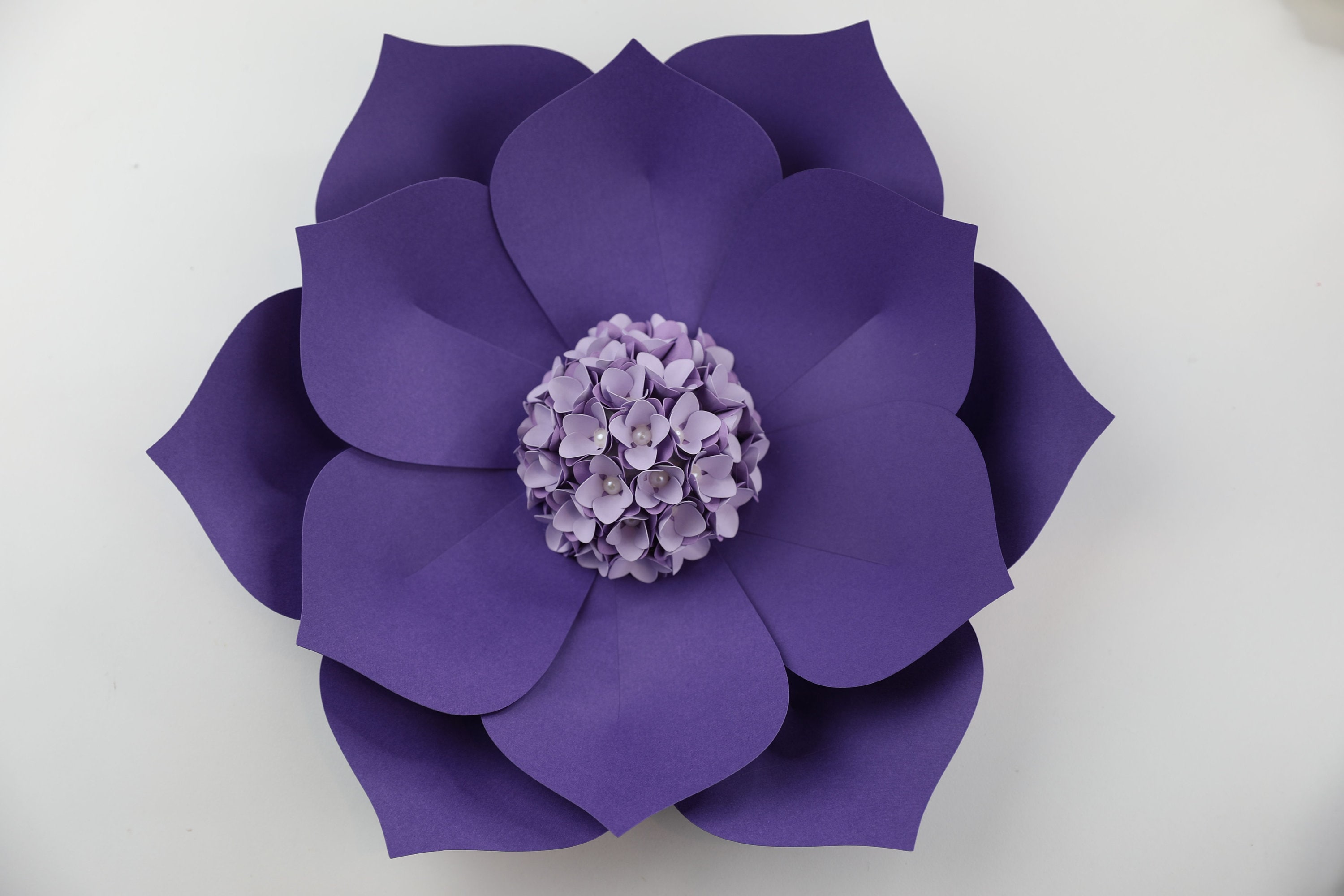 Mini Hydrangea Petal Template Paper Flower Small/medium/large - Etsy