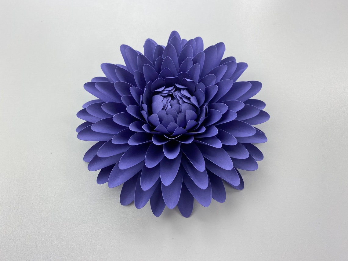Mini Chrysanthemum 2 Template Paper Flower Small/medium/large - Etsy