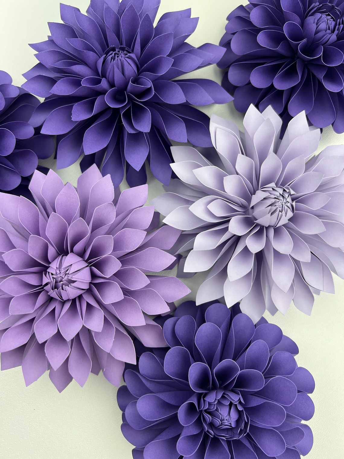 Mini Dahlia 3 Template Paper Flower Small/medium/large PNG SVG DXF ...