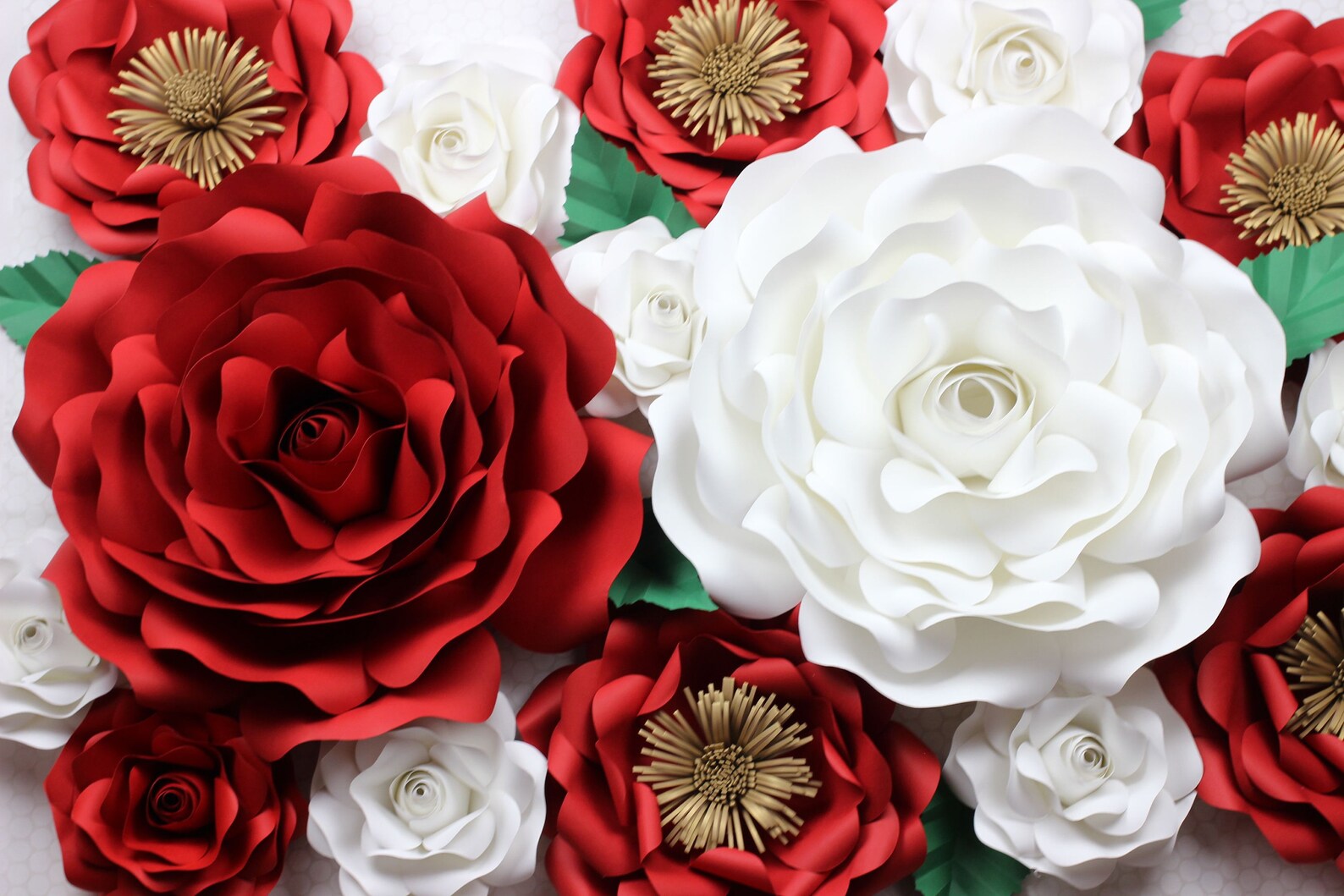 Extra Large Rose Template Paper Flower PDF SVG DXF Png | Etsy