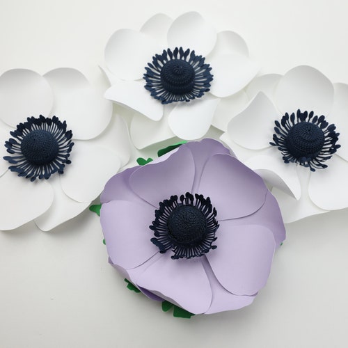 Mini Anemone Template Paper Flower Small/medium/large PNG SVG - Etsy