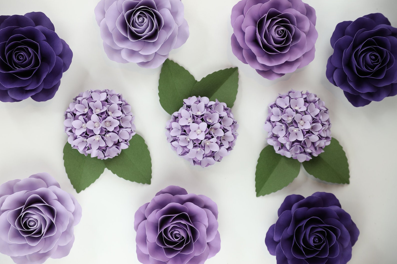 Mini Hydrangea Petal Template Paper Flower Small/medium/large - Etsy