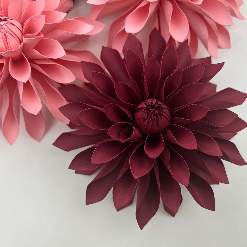 Dahlia Paper Flower Svg - Etsy UK