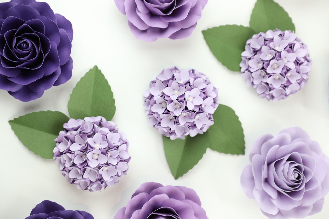 Mini Hydrangea Petal Template Paper Flower Small/medium/large PNG SVG ...