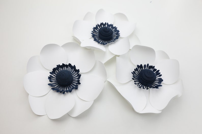 Mini Anemone Template Paper Flower Small/medium/large PNG SVG - Etsy